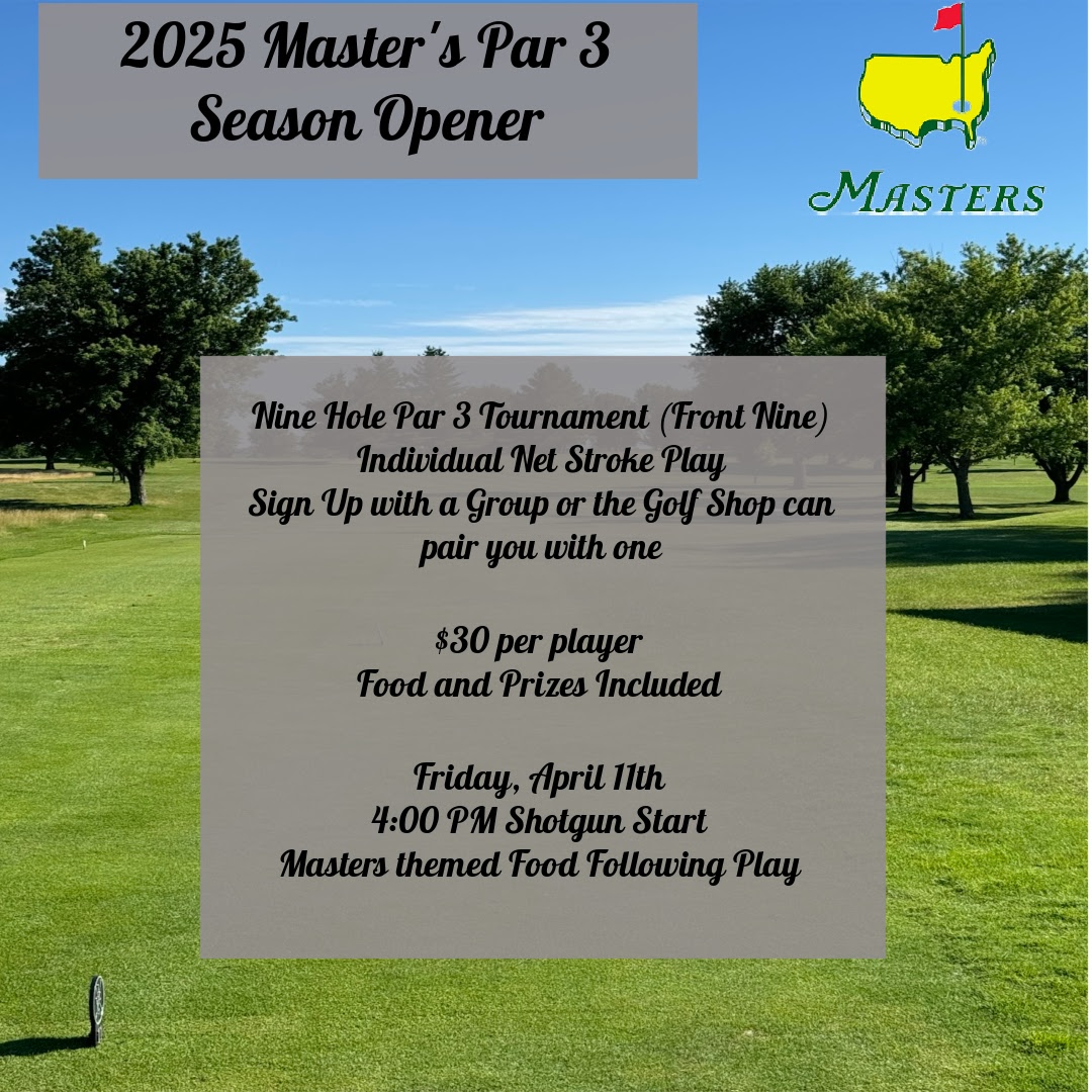Masters Par 3 Season Opener - Ames Golf & Country Club